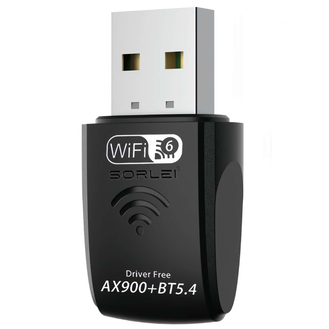 AX900 WIFI6 USB Adapter Dual Band 2.4G&5Ghz BT5.4 Wireless USB Dongle ...